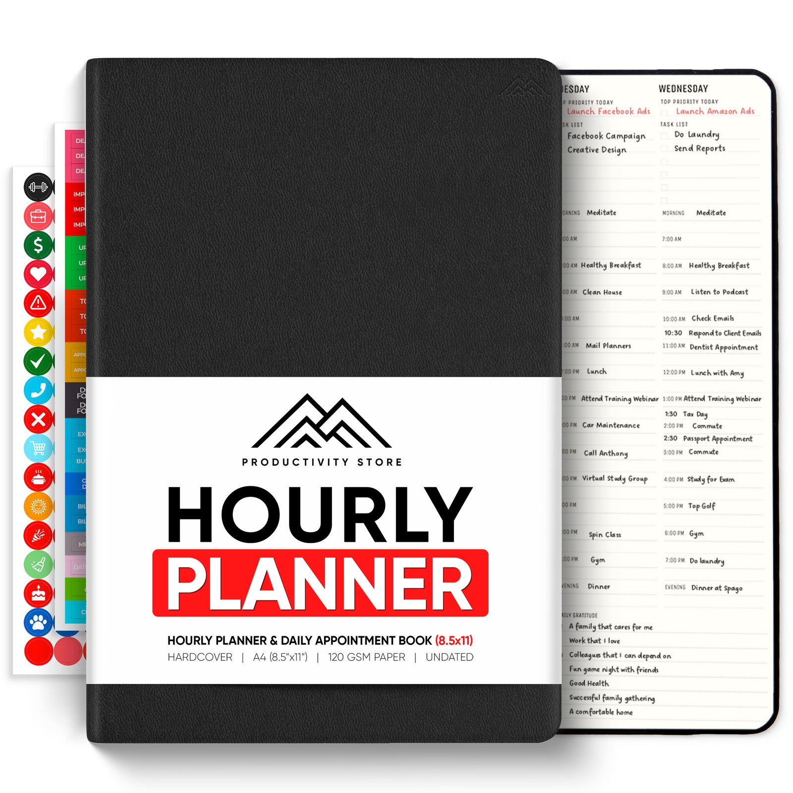 Hourly PRO MAX - 12-Month Hourly Planner - Productivity Store