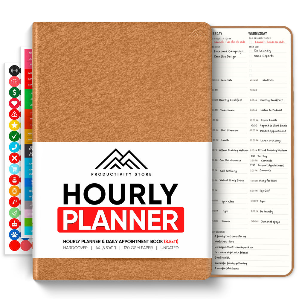 Hourly PRO MAX - 12-Month Hourly Planner - Productivity Store